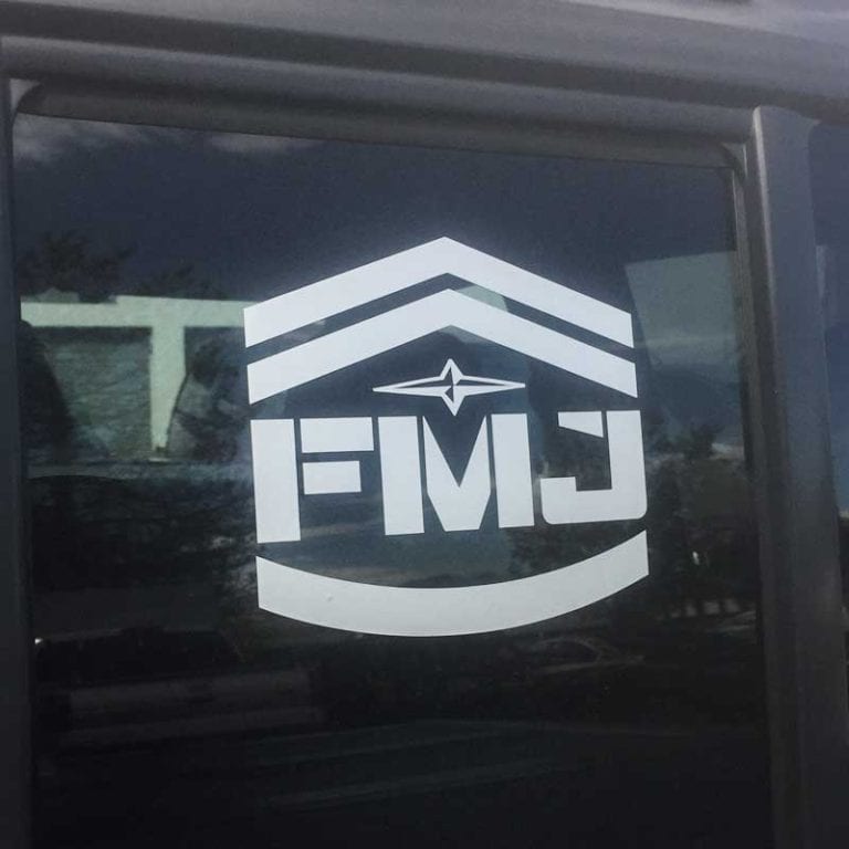 FMJ Window Decal LG - Easton Archery