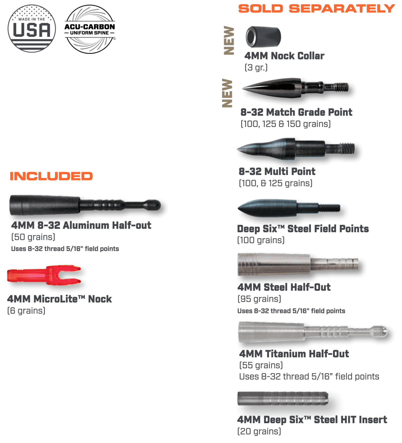 4MM Axis Long Range Arrows by Easton